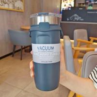 China Custom Stainless Steel Insulated Travel Mug 550ml 710ml Portable Outdoor Coffee Tumbler for sale