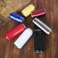China Double Wall Stainless Steel Vacuum Cola Can Bottle 500ml with Flip Straw Lid for sale