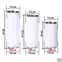 China Double Wall Stainless Steel Vacuum Cola Can Bottle 500ml with Flip Straw Lid for sale