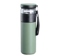 China 500ml Stainless Steel Vacuum Insulated Tea Bottle with Separation Filter Portable Teacup for sale