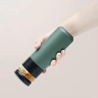 China 500ml Stainless Steel Vacuum Insulated Tea Bottle with Separation Filter Portable Teacup for sale