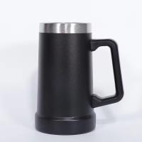China Custom 710ml 304 Stainless Steel Water Cup with Handle Large Capacity Sport Mug for sale