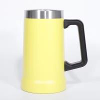 China Custom 710ml 304 Stainless Steel Water Cup with Handle Large Capacity Sport Mug for sale