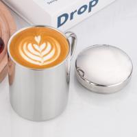 China 304 Stainless Steel Coffee Mug with Lid and Handle 300ml for Outdoor Sports for sale