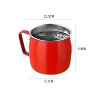 China Creative Design Tea Mug with Crescent Filter 501-600ml Capacity 304 Stainless Steel for sale