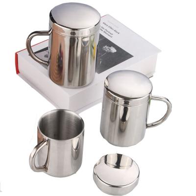 China 304 Stainless Steel Coffee Mug Eco-friendly Travel Tumbler 300ml with Handgrip for sale
