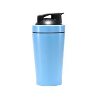 China 304 Stainless Steel Protein Shaker Bottle 500ml 750ml with Mixing Ball OEM Custom for sale