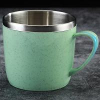 China 200g 220ml Double Wall Stainless Steel Coffee Mug with Handle 304 for sale