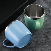 China Portable 220ML Double Layer Stainless Steel Cups for Anti-scalding and Tea Drinks for sale