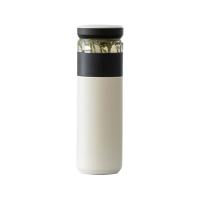 China Stainless Steel Vacuum Flask 500ml Thermos Tumbler with Strainer for Hot Coffee Tea for sale