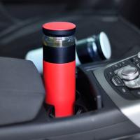 China Stainless Steel Vacuum Flask 500ml Thermos Tumbler with Strainer for Hot Coffee Tea for sale
