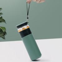 China Thermal Insulation Performance 500ml Stainless Steel Vacuum Tumbler with Separation Filter for sale