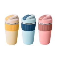China 316 Stainless Steel Water Bottle 350ml 480ml with Silicone Sleeve for Coffee Tumbler for sale