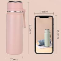 China 316 Stainless Steel Vacuum Insulated Water Bottle 500ml 600ml Thermos Cup for Women On the Go for sale