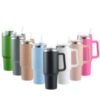 China 40oz Vacuum Insulated Stainless Steel Tumbler with Handle Classic Design Coffee Mug for sale