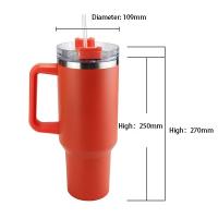 China 40oz Vacuum Insulated Stainless Steel Tumbler with Handle Classic Design Coffee Mug for sale