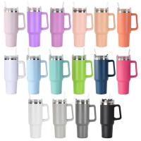 China 40oz Vacuum Insulated Stainless Steel Tumbler with Handle Classic Design Coffee Mug for sale