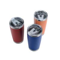 China 20oz Double Wall Vacuum Insulated Stainless Steel Travel Coffee Mug Custom Logo Powder Coated for sale