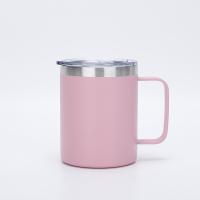 China 12oz Double Wall Stainless Steel Vacuum Insulated Coffee Tumbler with Lid 304 for sale