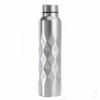 China Stainless Steel Water Bottle 1000ml Single Wall Thermos Flask for Outdoor Sports for sale