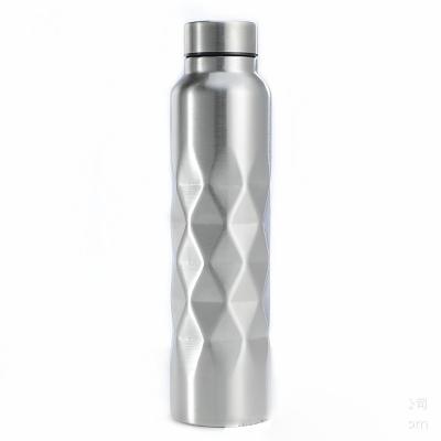 China Stainless Steel Water Bottle 1000ml Single Wall Thermos Flask for Outdoor Sports for sale