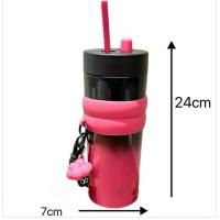 China 710ml 316 Stainless Steel Coffee Tumbler Leakproof Thermal Mug with Straw Custom Logo for sale