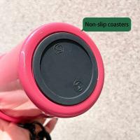China 710ml 316 Stainless Steel Coffee Tumbler Leakproof Thermal Mug with Straw Custom Logo for sale