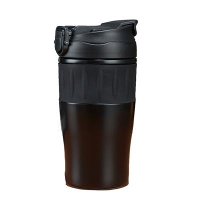 China 500ml 304 Stainless Steel Coffee Mug with Lid and Straw Custom Logo Insulated Drinking Cup for sale