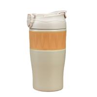 China 500ml 304 Stainless Steel Coffee Mug with Lid and Straw Custom Logo Insulated Drinking Cup for sale