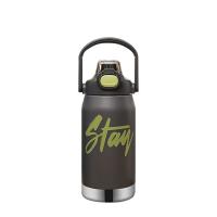 China 950ml Stainless Steel Insulated Water Bottle with Straw and Flip Top 316 Inner 304 Outer for sale