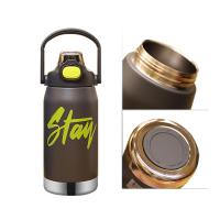 China 950ml Stainless Steel Insulated Water Bottle with Straw and Flip Top 316 Inner 304 Outer for sale