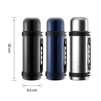 China Custom Vacuum Stainless Hiking Flask 1200ml 1800ml Leak Proof Insulated Water Bottle for sale