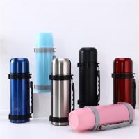 China Custom Vacuum Stainless Hiking Flask 1200ml 1800ml Leak Proof Insulated Water Bottle for sale
