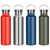 China Wholesale Customizable 304 Stainless Steel Vacuum Water Bottle 500ml 600ml 750ml Leak-proof for sale