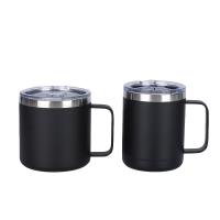 China Custom 304 Stainless Steel Insulated Coffee Mug 12oz 22oz with Handle Lid for sale