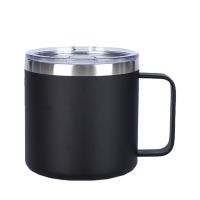 China Custom 304 Stainless Steel Insulated Coffee Mug 12oz 22oz with Handle Lid for sale