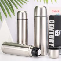China 500ml Bullet Shape Double Wall Insulated Stainless Steel Vacuum Flask Mug for Hot and Cold Water for sale