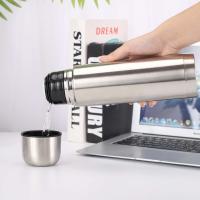 China 500ml Bullet Shape Double Wall Insulated Stainless Steel Vacuum Flask Mug for Hot and Cold Water for sale