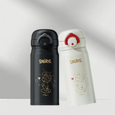 China Stainless Steel Insulated Sport Water Bottle 350ml Kawaii Bike Design for sale