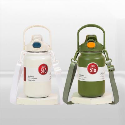 China 1000ml Double Wall Stainless Steel Vacuum Water Bottle SUS304 SUS316 Insulated Flask for sale