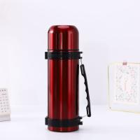 China Custom Double Wall Stainless Steel Vacuum Flask 1200ml 1800ml Insulated Sport Thermos for sale