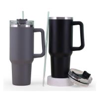 China 40oz 304 Stainless Steel Insulated Tumbler with Handle Custom Logo Acceptable for sale