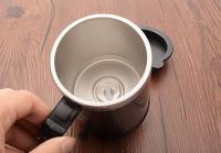 China Stainless Steel Electric Self Stirring Mug 450ml for Office and Home Coffee Lovers for sale