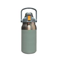 China 1300ml Reusable Vacuum Insulated Stainless Steel Water Bottle with Straw Lid and Handgrip 316 Inner for sale