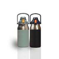 China 1300ml Reusable Vacuum Insulated Stainless Steel Water Bottle with Straw Lid and Handgrip 316 Inner for sale