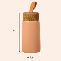 China 280ml 304 Stainless Steel Insulated Water Bottle with Wood Grain Finish Custom Logo Kids Sports Cup for sale