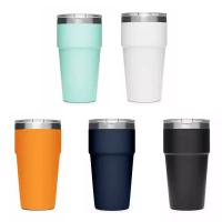 China Stainless Steel Tumbler Cup 16oz 20oz 30oz Vacuum Insulated Beer Mug for Car for sale