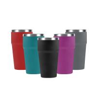 China Stainless Steel Tumbler Cup 16oz 20oz 30oz Vacuum Insulated Beer Mug for Car for sale