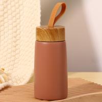China Vacuum Flasks Thermoses Small Capacity Insulated Cup with Creative Wood Grain Design for sale