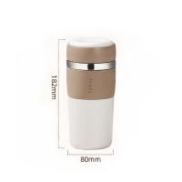 China Cille 520ml Vacuum Insulated Water Bottle Stainless Steel Sport Thermo Cup with Tea Strainer for sale